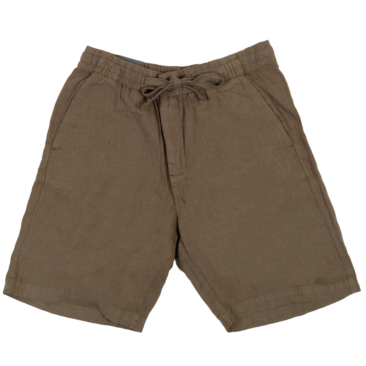 Solero - Hør shorts - Olive – Skjorten.dk